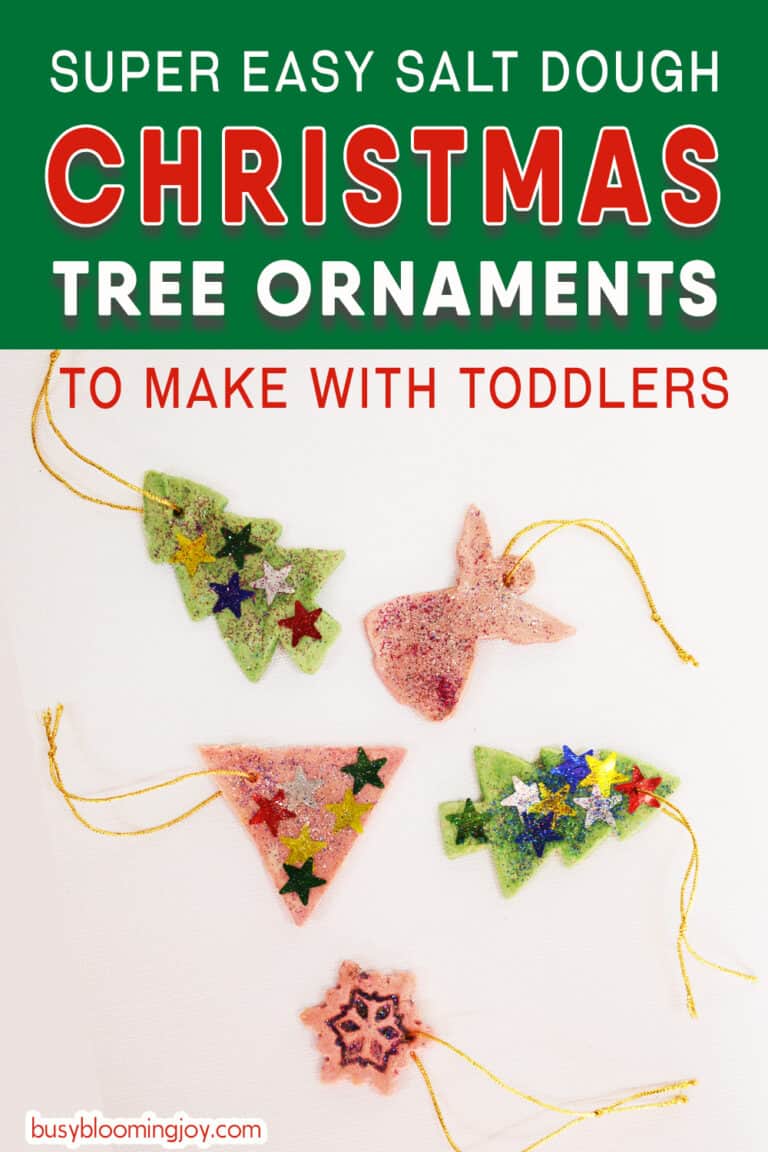 Salt dough Christmas tree ornaments to make with toddlers - simple and ...