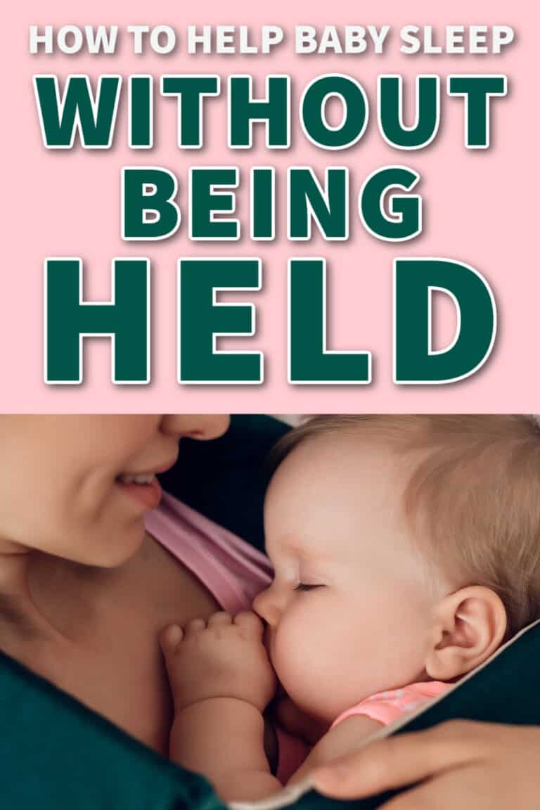 Learn how to get your newborn baby to sleep without being held