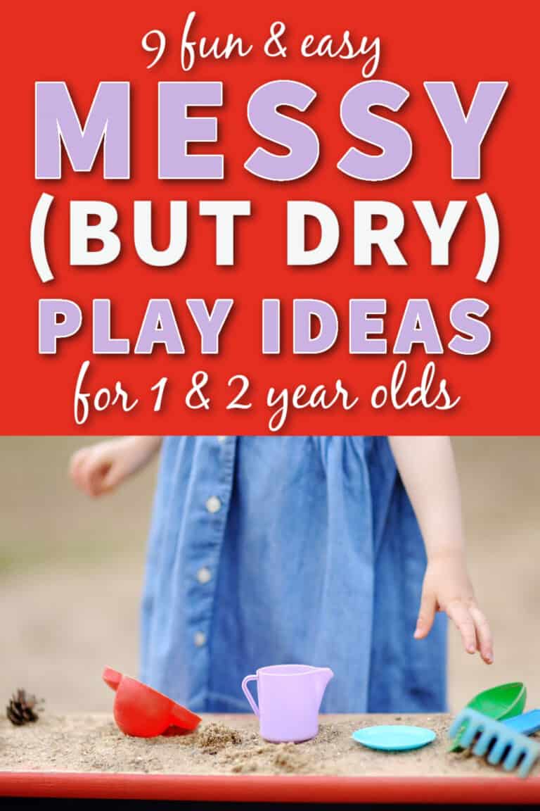 25 Easy Wet & Dry Messy Play Ideas for 1 & 2 Year Old Toddlers