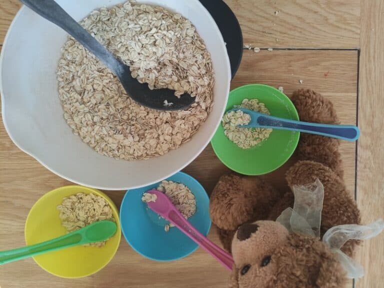 9+ Fun & simple dry messy play ideas for 1 and 2 year olds