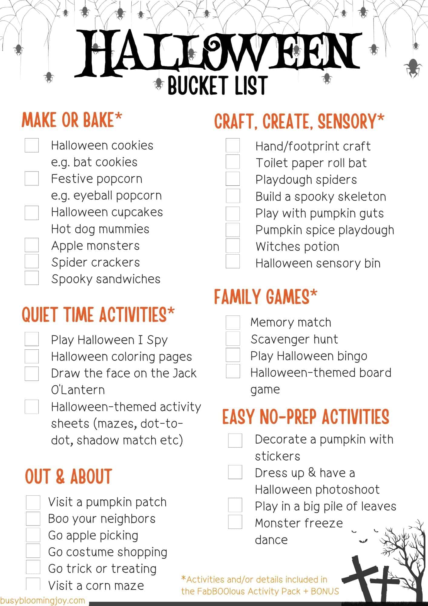 Halloween Activity Pack