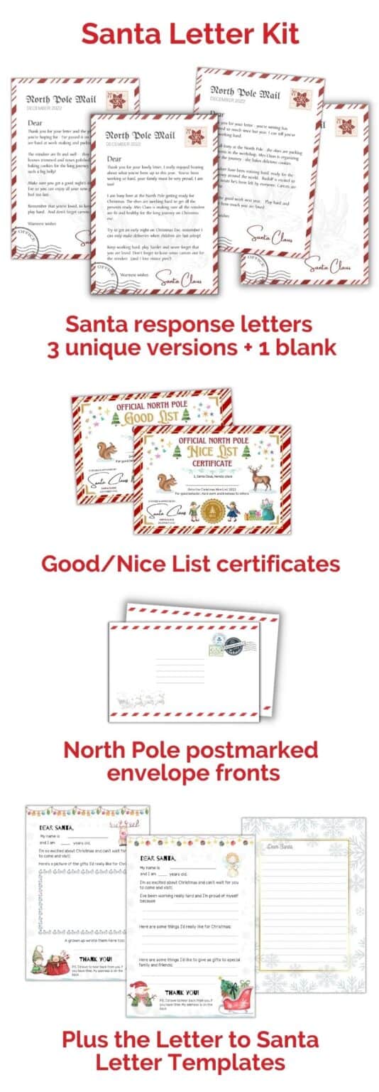 Santa Claus's real mailing address + FREE Santa letter templates (and ...