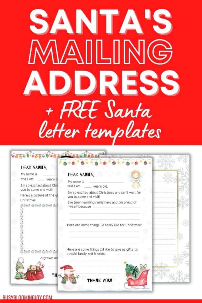 Santa Claus's real mailing address + FREE Santa letter templates (and ...