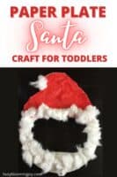 Paper plate Santa craft for toddlers and young kids