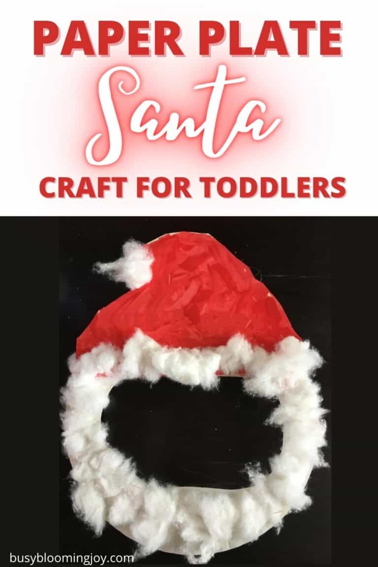 Paper plate Santa craft for toddlers and young kids