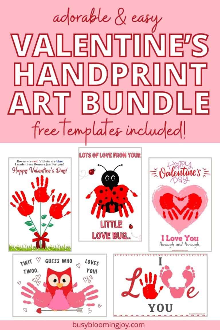 Cute Valentine's Day Handprint Craft (Free Templates) for Babies ...