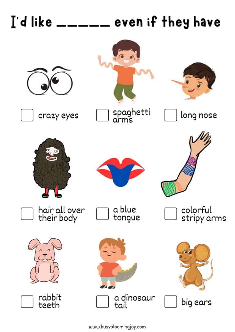 15 I Like Myself Activities For Preschoolers {Free Worksheet}