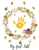 Cute Free Fall Handprint Craft Templates for Babies & Toddlers