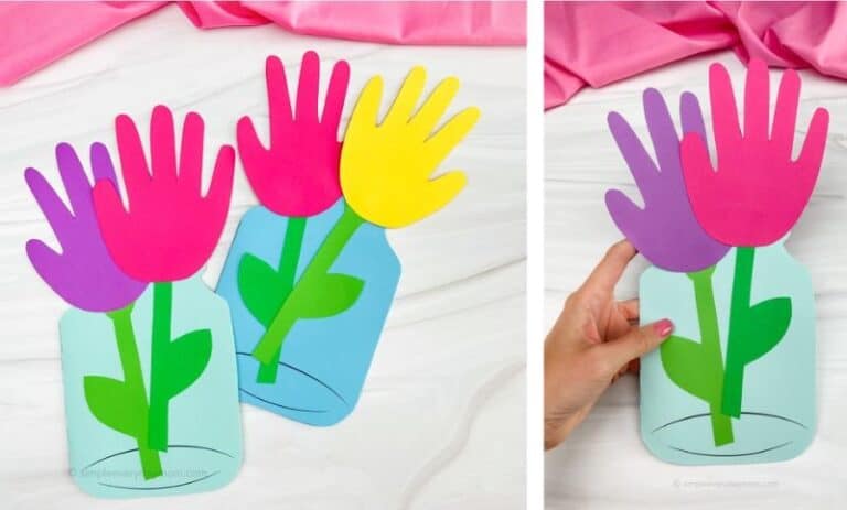 39 Easy Mothers Day Handprint Crafts, Cards & Gift Ideas