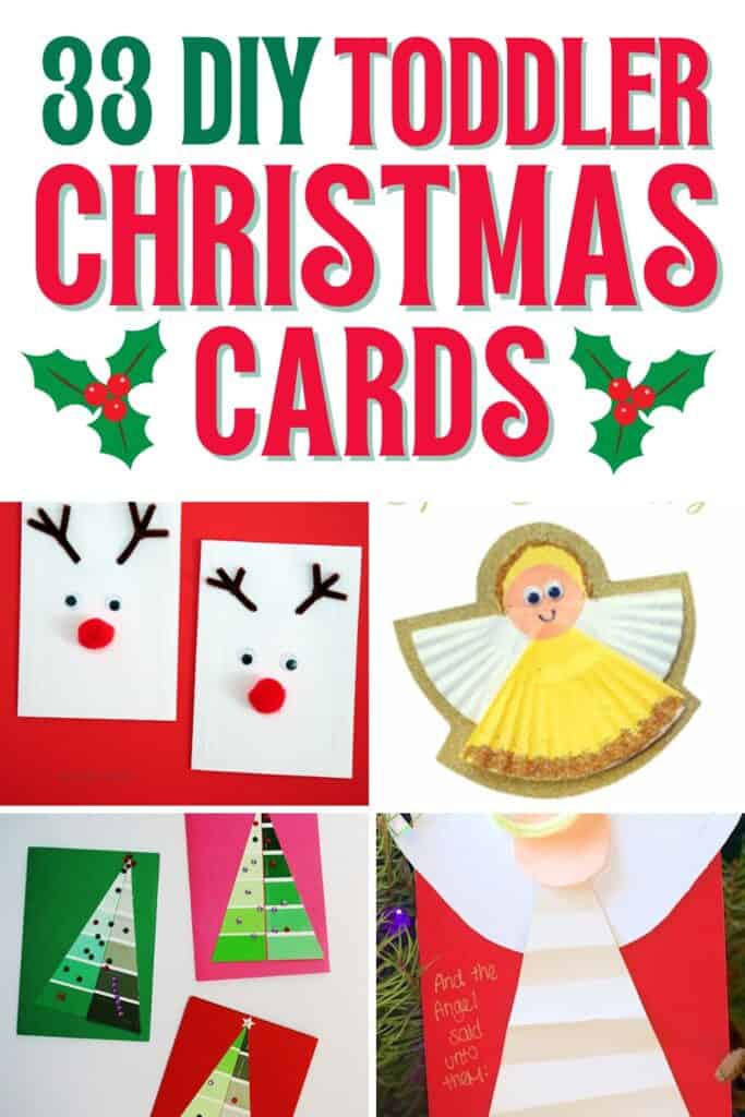 35 Cute, Easy & Fun DIY Toddler Christmas Cards