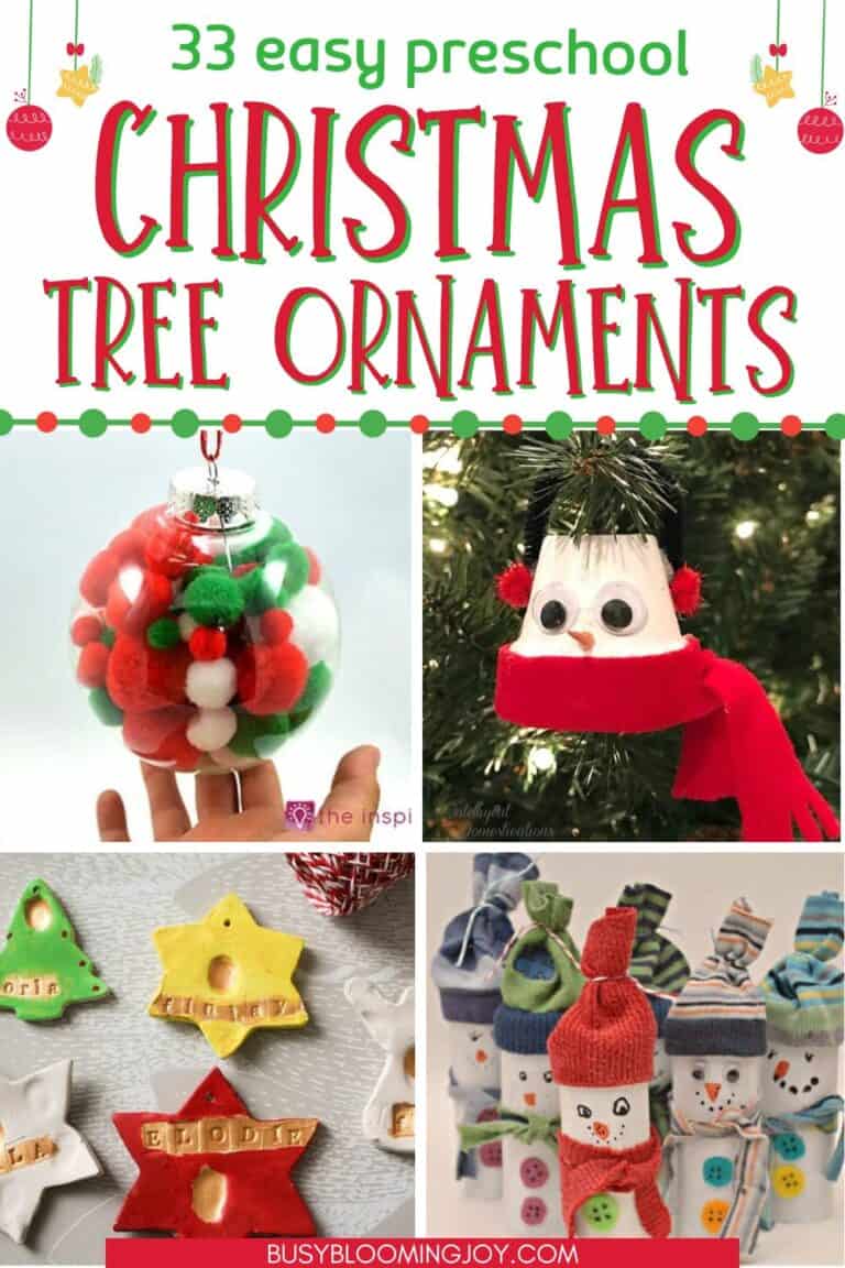 33+ Cute & Easy DIY Christmas Ornaments for Preschool