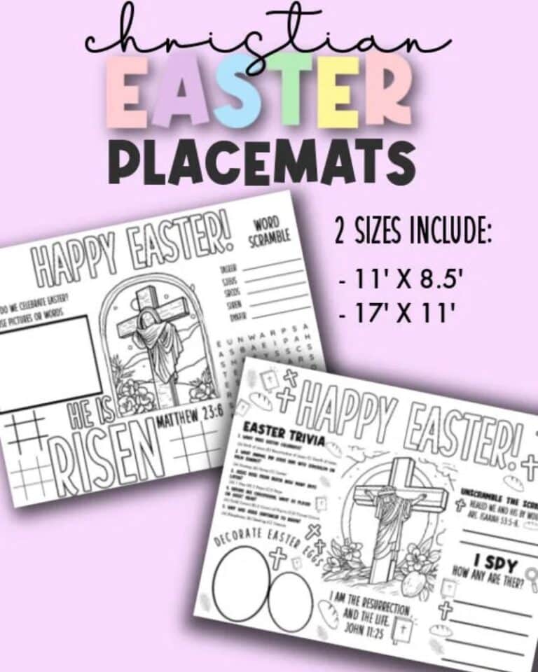 20 Easy Easter Sunday School Crafts & Religious Activities for Kids
