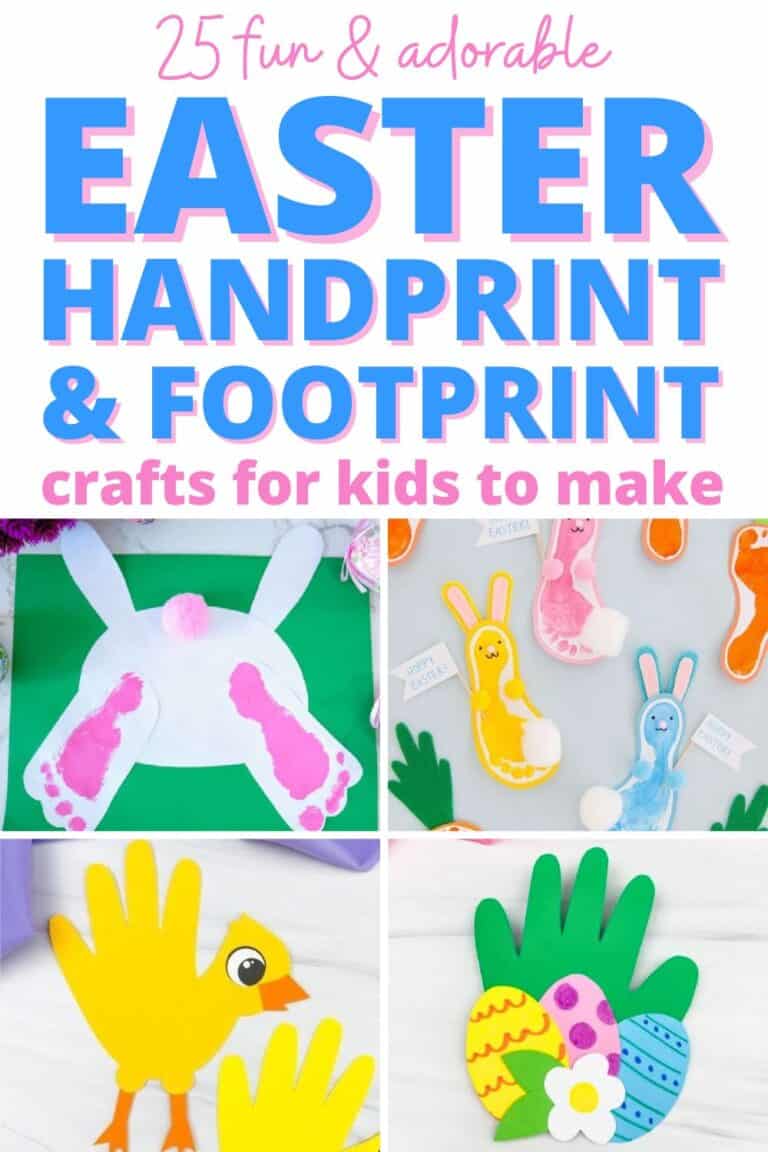 25 Creative, Adorable Easter Handprint and Footprint Crafts for Kids