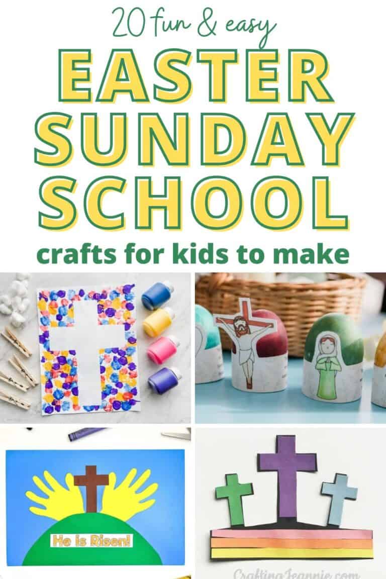 20 Easy Easter Sunday School Crafts & Religious Activities for Kids