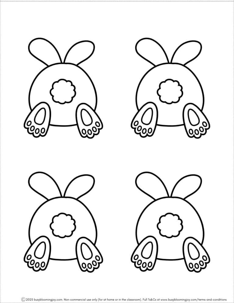FREE Printable Easter Bunny Templates {9 Different Designs}