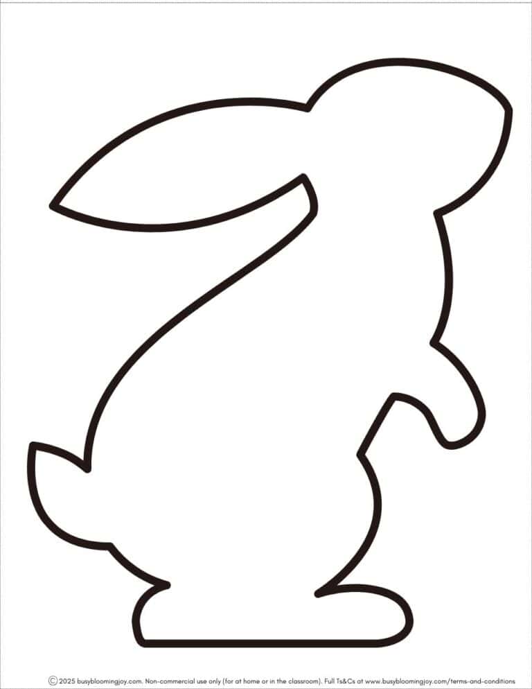 FREE Printable Easter Bunny Templates {9 Different Designs}
