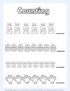 7 Fun FREE Easter Counting Activities & Math Worksheets For Preschoolers