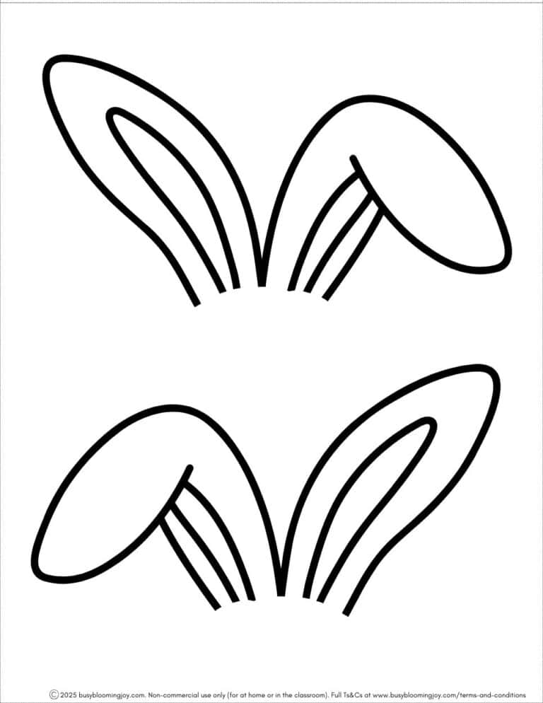 FREE Printable Easter Bunny Templates {9 Different Designs}