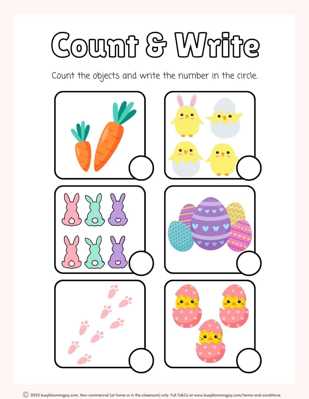 7 Fun FREE Easter Counting Activities & Math Worksheets For Preschoolers