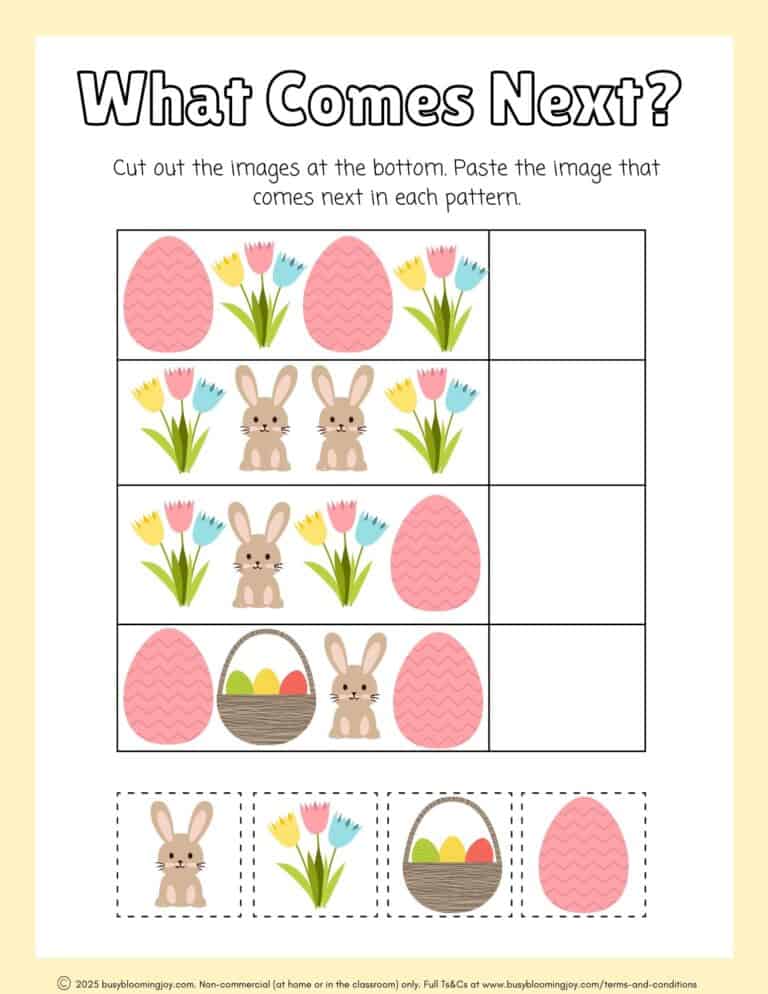 7 Fun FREE Easter Counting Activities & Math Worksheets For Preschoolers
