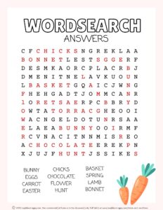Easter Word Search FREE Printable