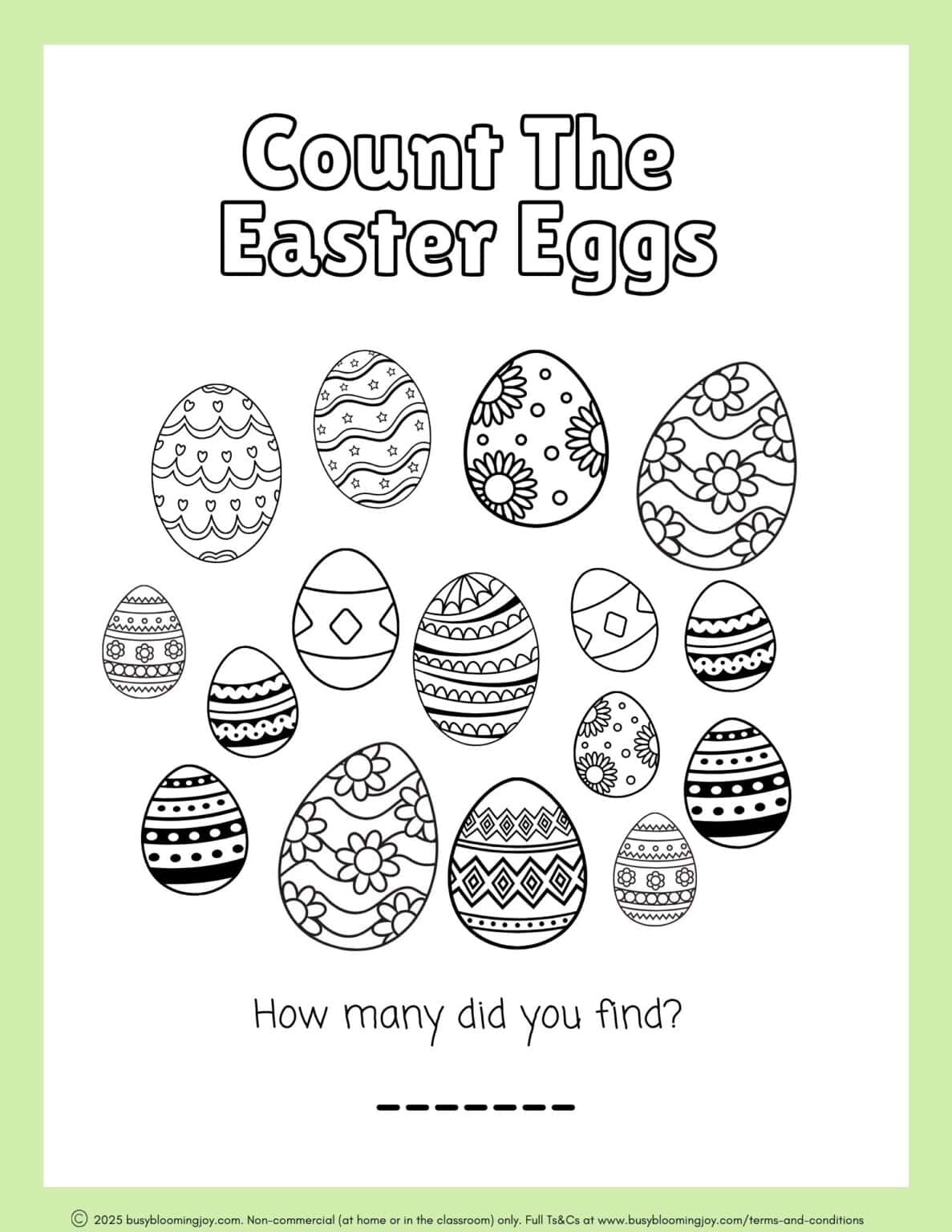 7 Fun FREE Easter Counting Activities & Math Worksheets For Preschoolers