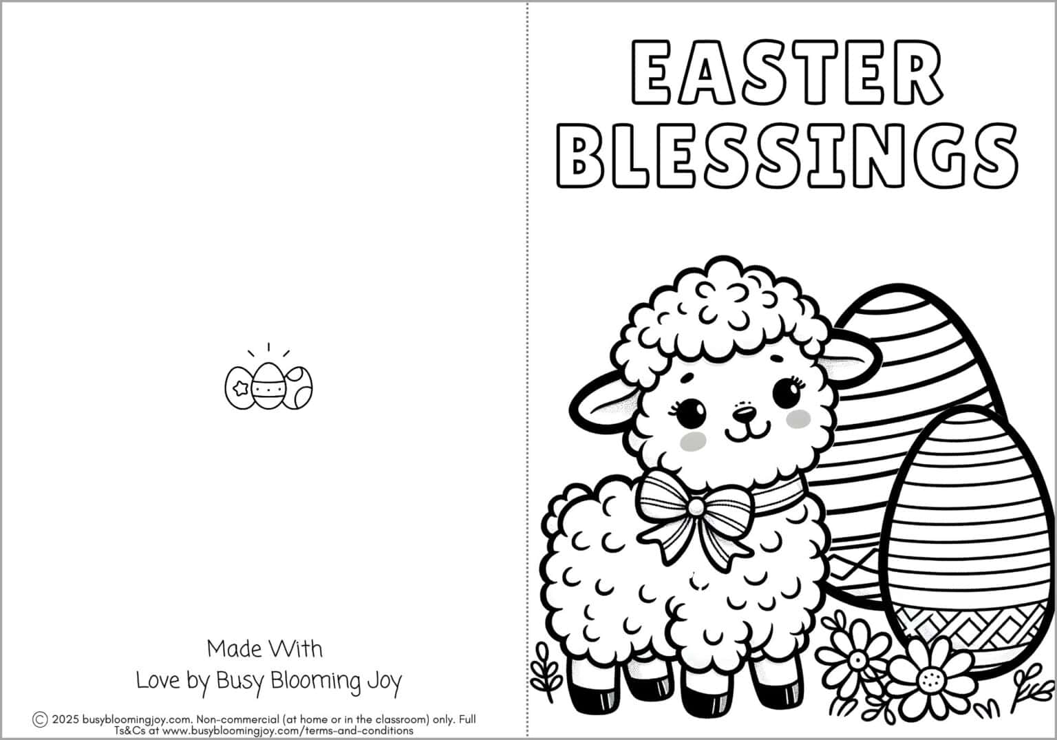 10 Kids Easter Cards To Print & Color - Super Easy Printable Easter ...