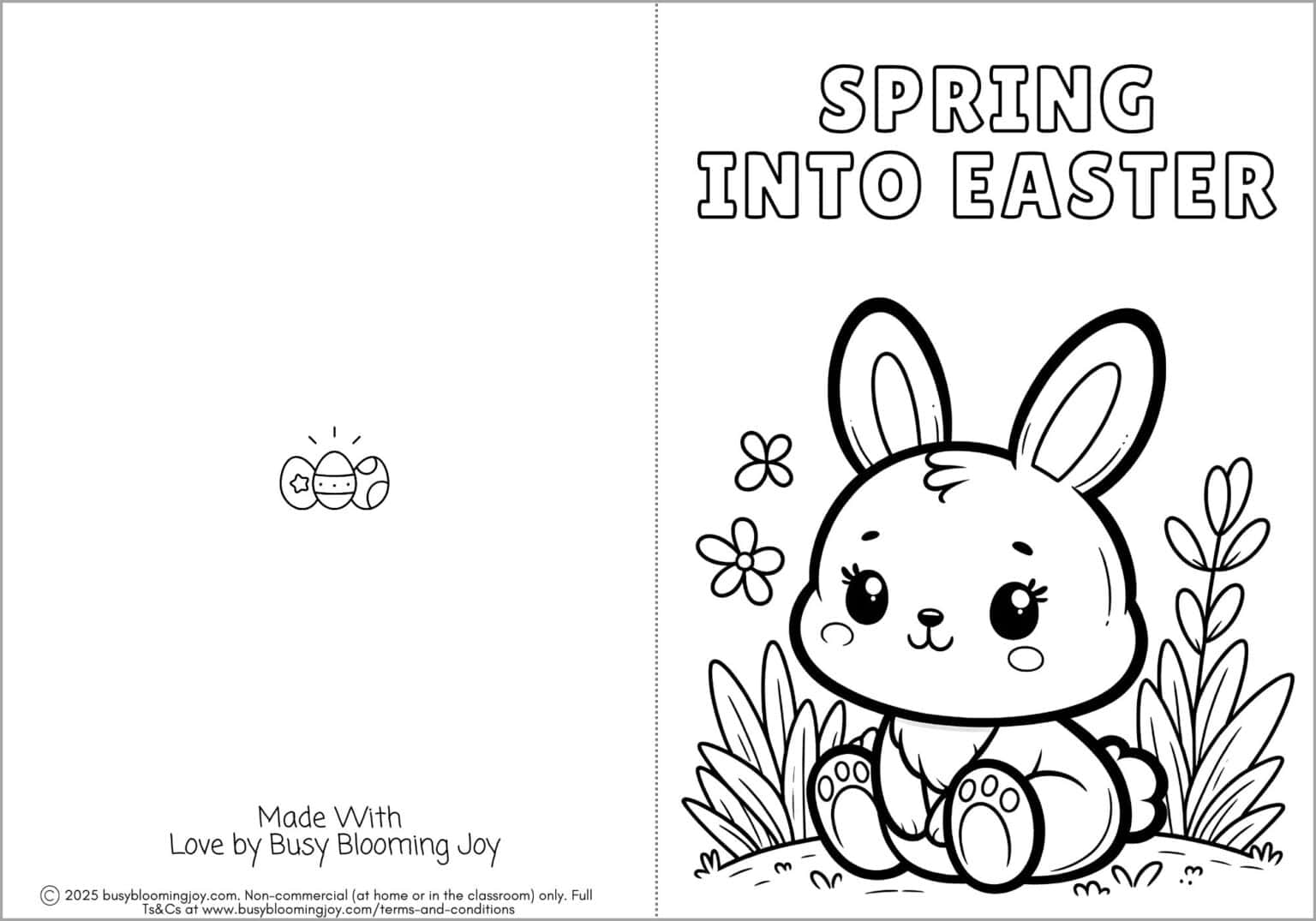 10 Kids Easter Cards To Print & Color - Super Easy Printable Easter ...