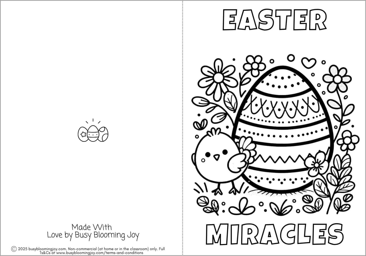 10 Kids Easter Cards To Print & Color - Super Easy Printable Easter ...