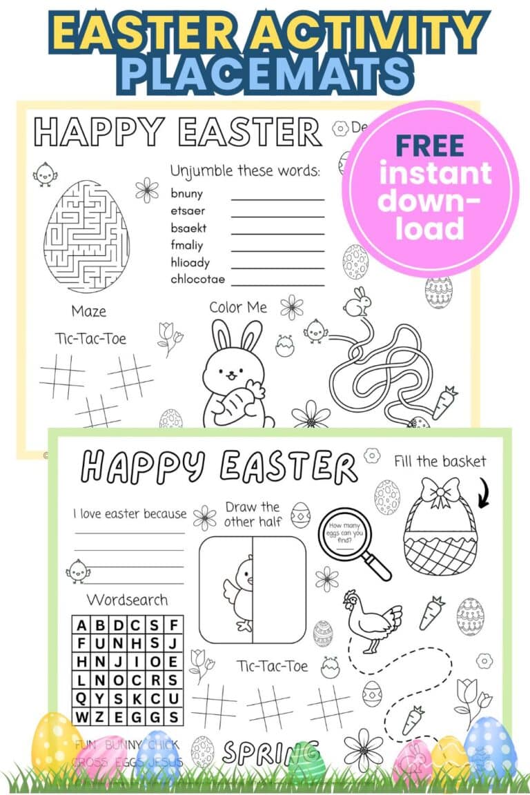 35 Fun FREE Printable Easter Activities For Kids {Worksheets, Games ...