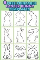 FREE Printable Easter Bunny Templates {9 Different Designs}
