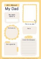 Free “All About My Dad/Grandpa” Printables