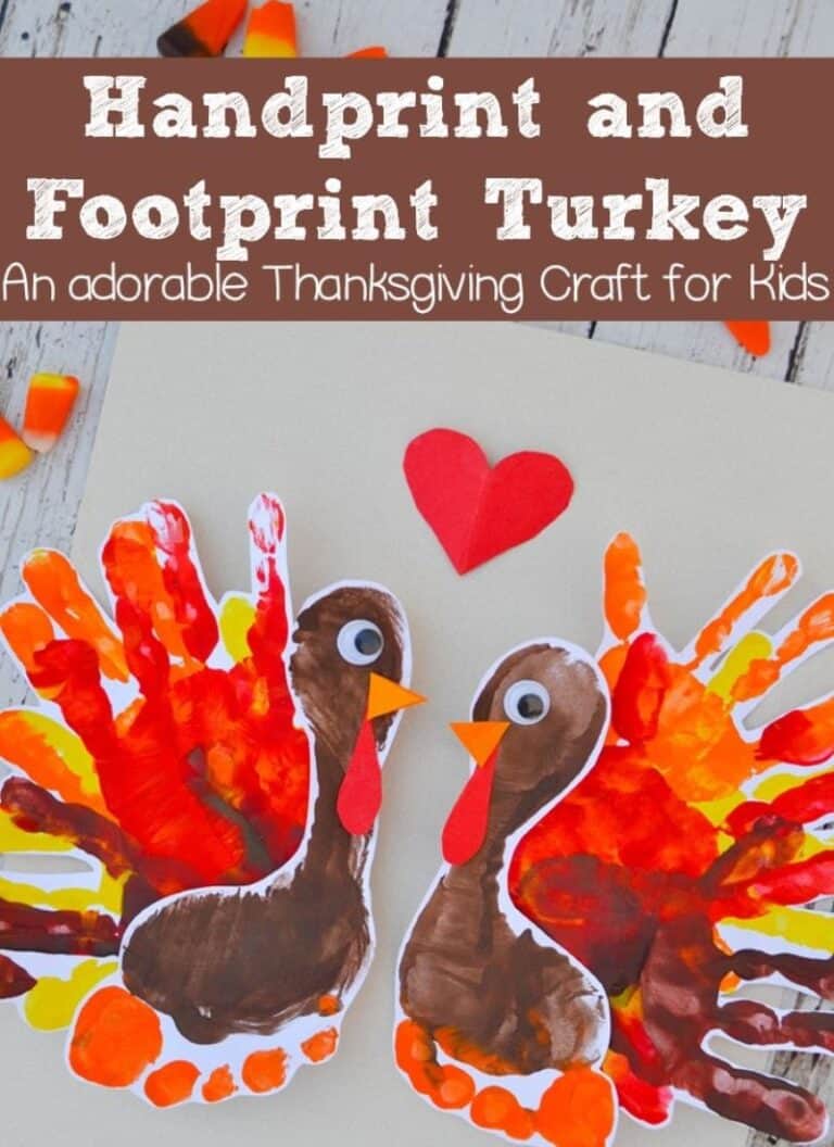 27+ Adorable Fall Handprint Crafts for Kids, Toddlers & Babies too