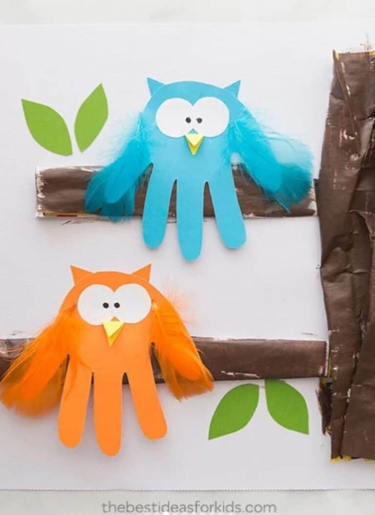 27+ Adorable Fall Handprint Crafts for Kids, Toddlers & Babies too