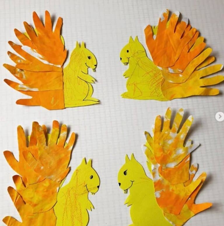 27+ Adorable Fall Handprint Crafts for Kids, Toddlers & Babies too
