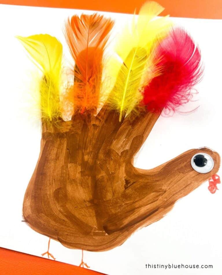 27+ Adorable Fall Handprint Crafts for Kids, Toddlers & Babies too