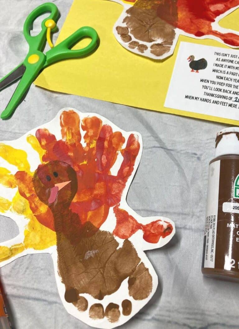 27+ Adorable Fall Handprint Crafts for Kids, Toddlers & Babies too
