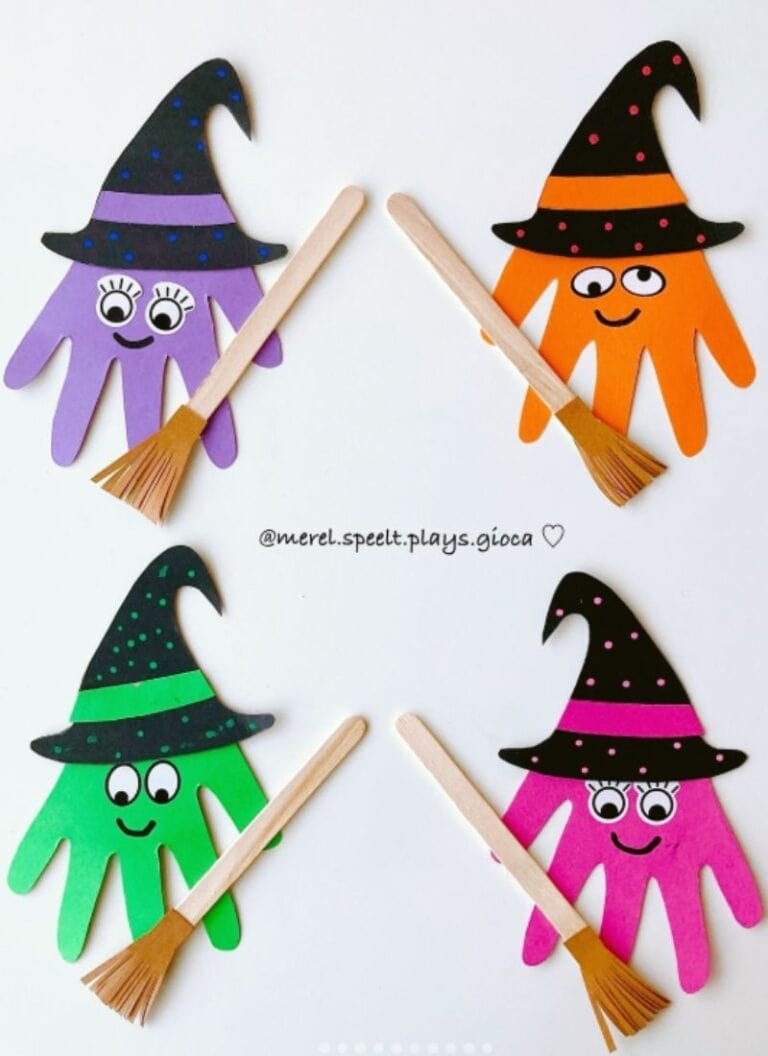 35 Spooktacular Halloween Handprint Crafts for Kids