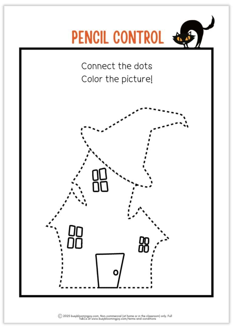 13+ FREE Halloween Worksheets for Preschool – Number Fun, Puzzles & More!