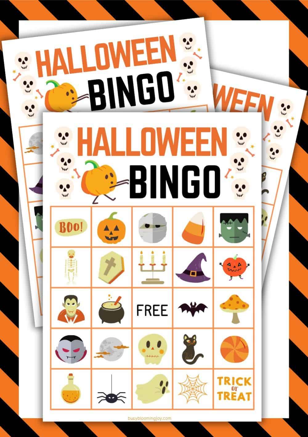 FREE Printable Halloween Bingo Cards {2 Spooky Sets}