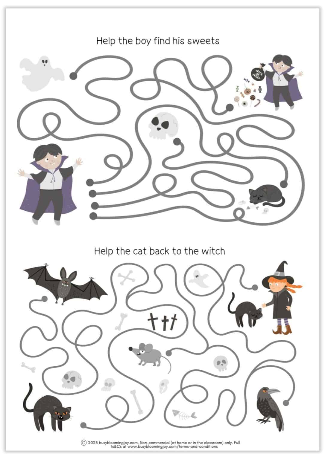 13+ FREE Halloween Worksheets for Preschool – Number Fun, Puzzles & More!