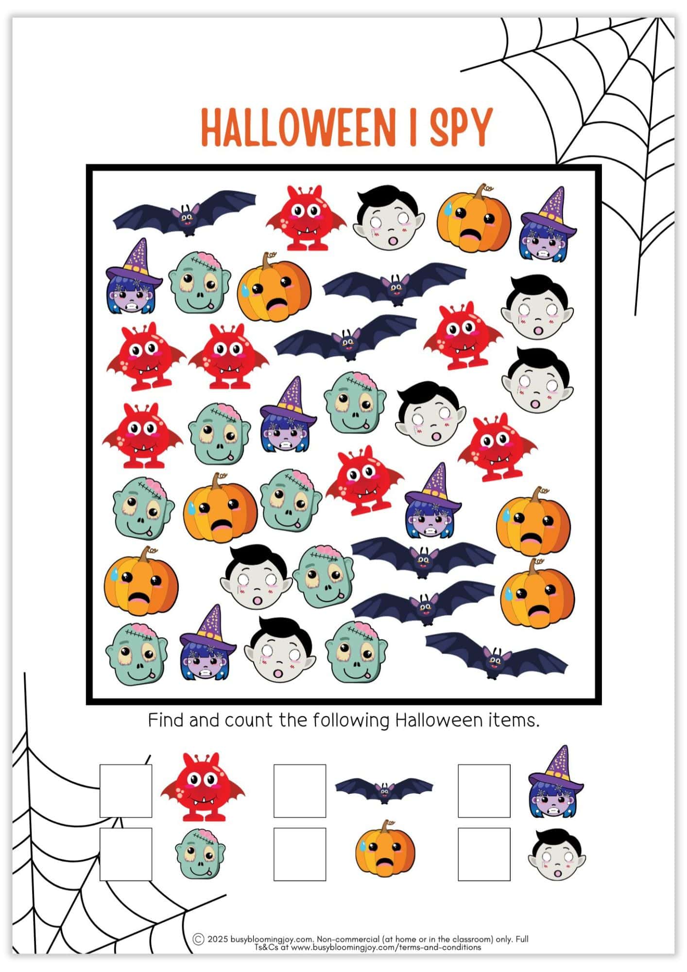 FREE I Spy Halloween Printables {3 Fun Activity Sheets for Kids}