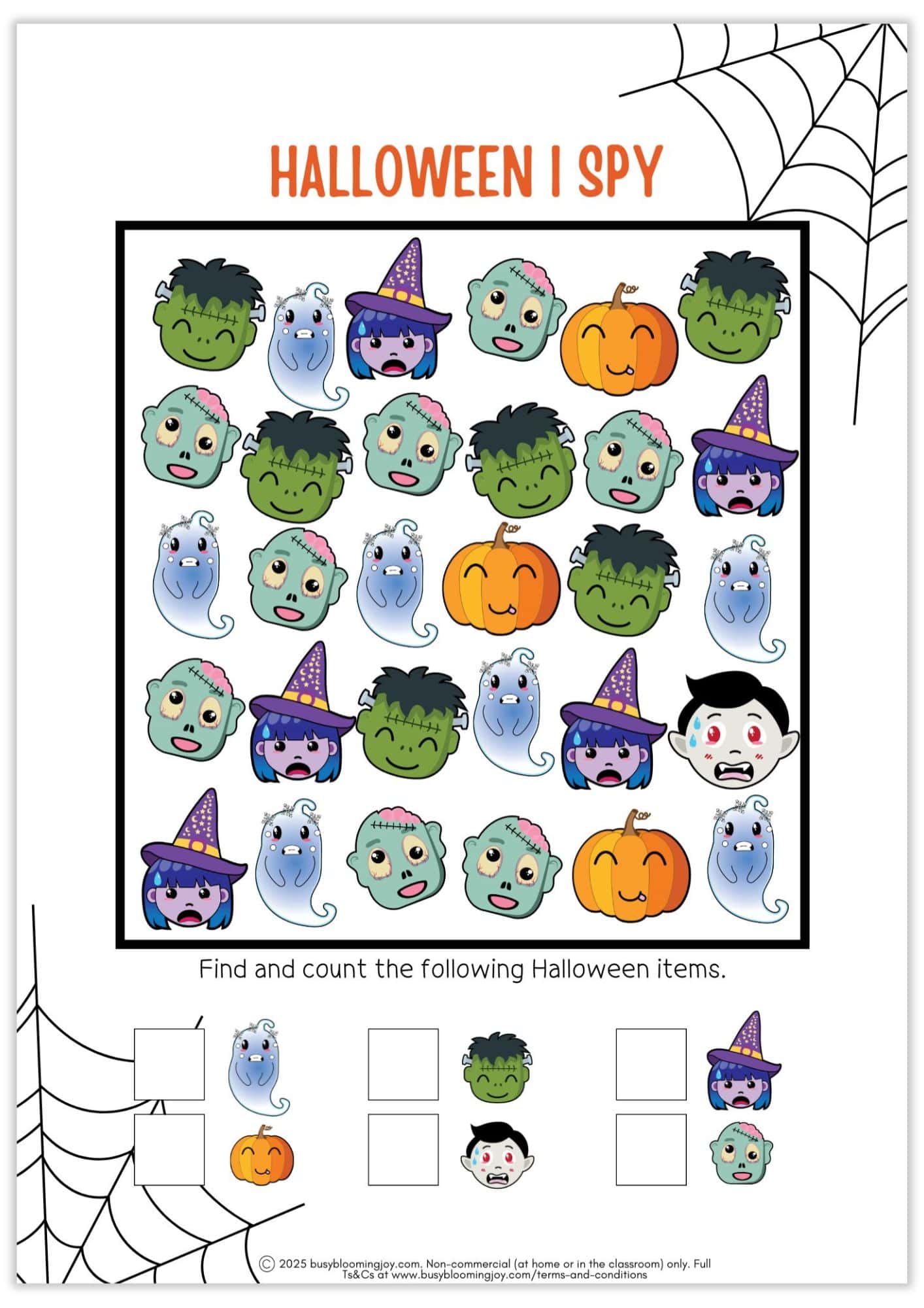 FREE I Spy Halloween Printables {3 Fun Activity Sheets for Kids}