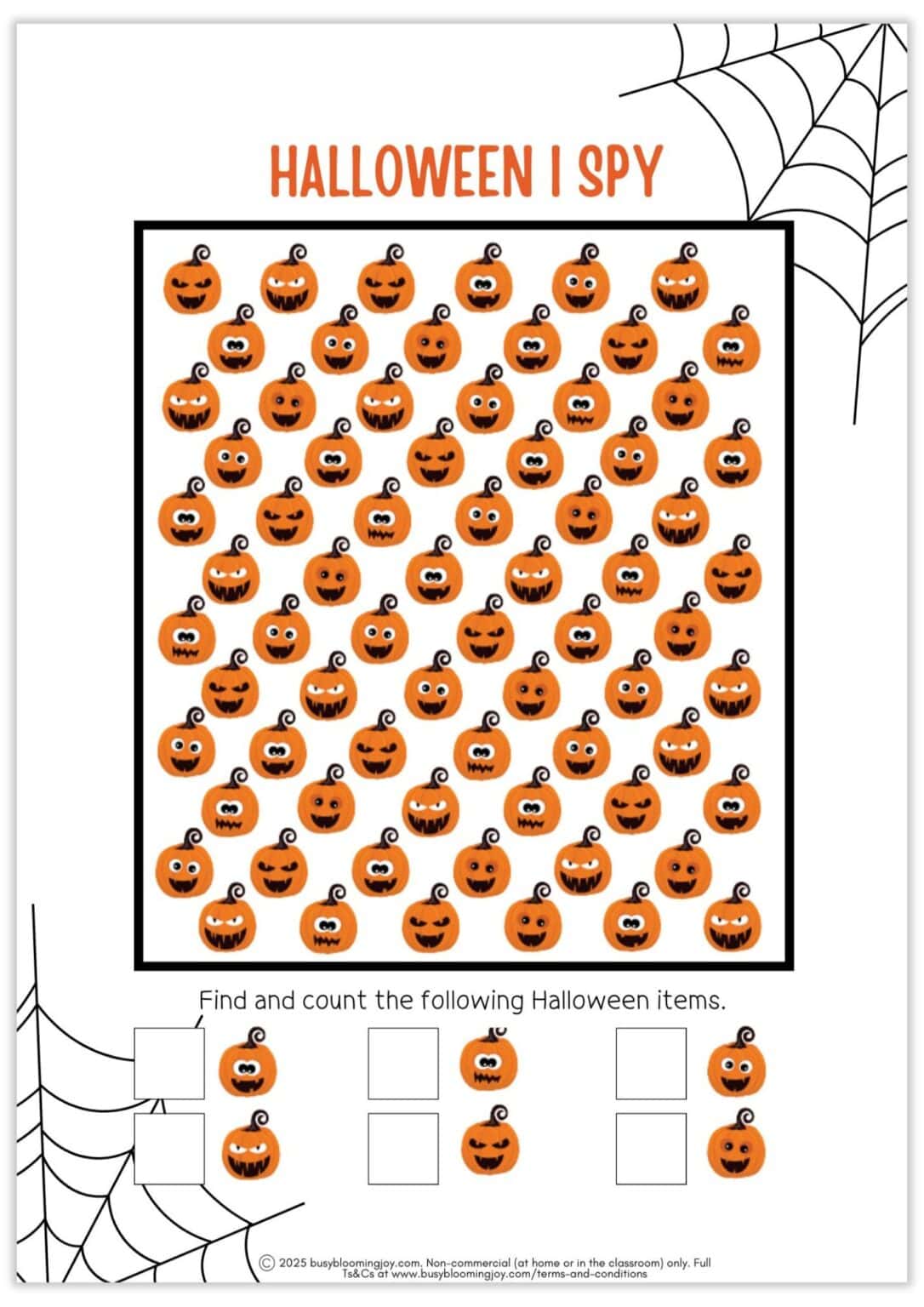 FREE I Spy Halloween Printables {3 Fun Activity Sheets for Kids}