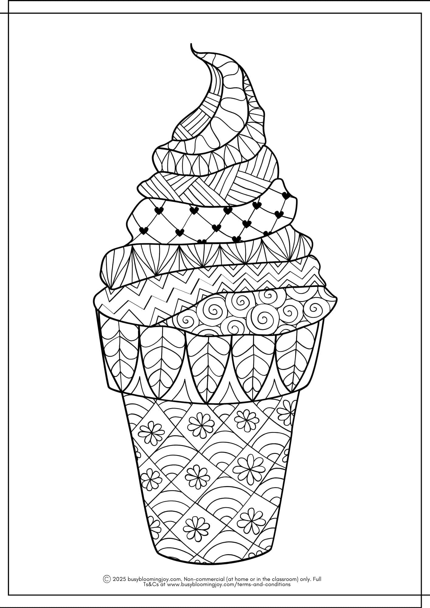 8 FREE Ice Cream Coloring Sheets for Kids