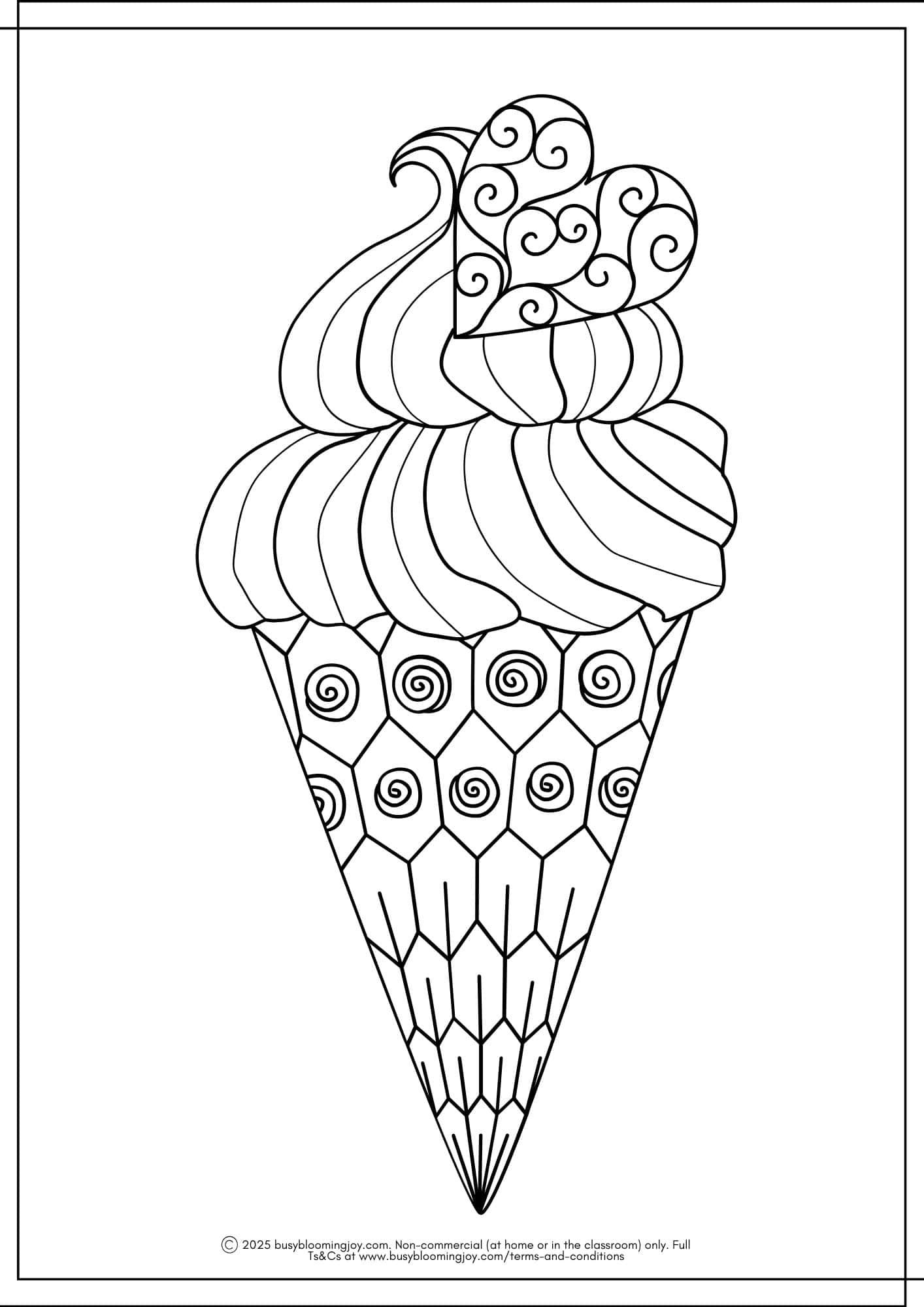 8 FREE Ice Cream Coloring Sheets for Kids