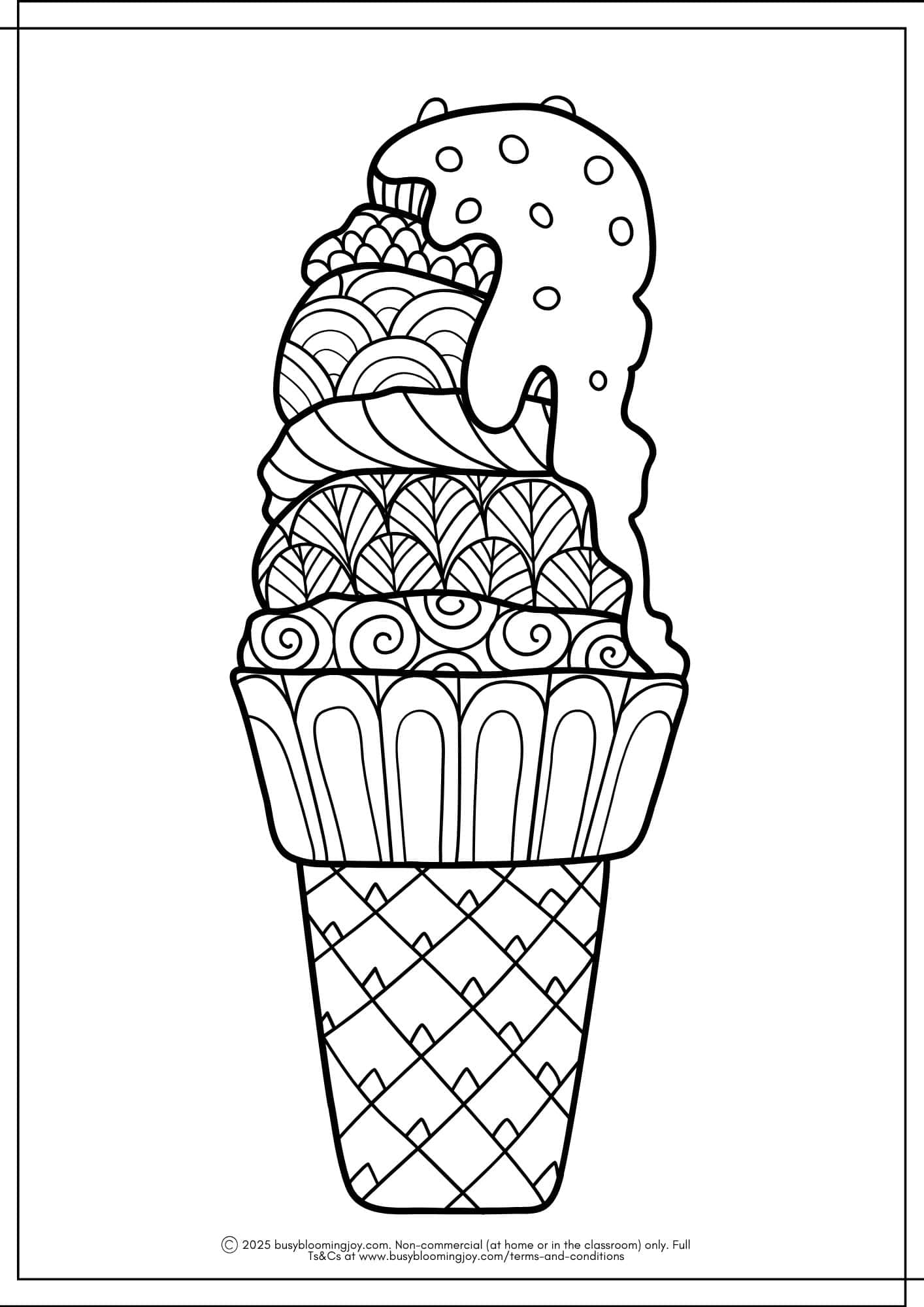 8 FREE Ice Cream Coloring Sheets for Kids