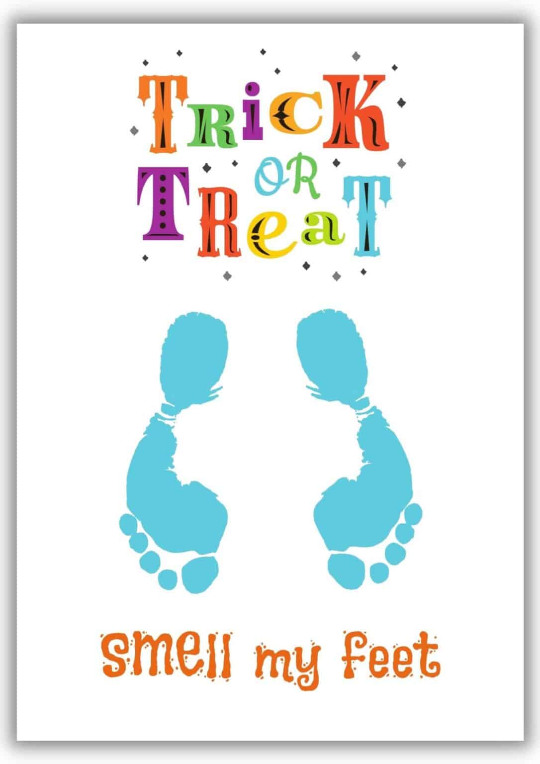 FREE Printable Halloween Handprint & Footprint Art – 6 Cute Templates ...