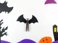 Spooky Clothespin Bat Craft