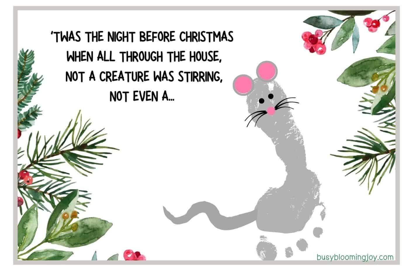 12 Cute Printable Christmas Handprint & Footprint Art Templates (FREE ...